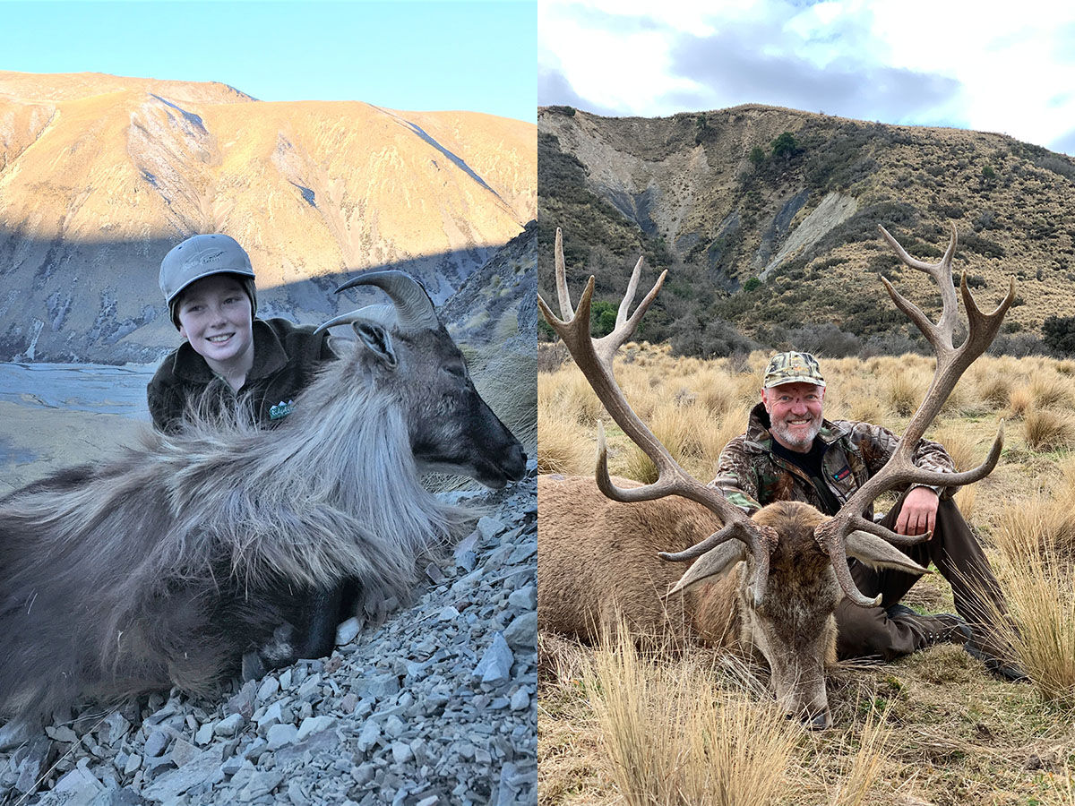 Bull Tahr Trophy Hunts New Zealand Guides Outfitters all inclusive Hunts